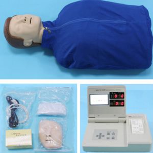 Advanced computer cardiopulmonary resuscitation simulator with LCD ...